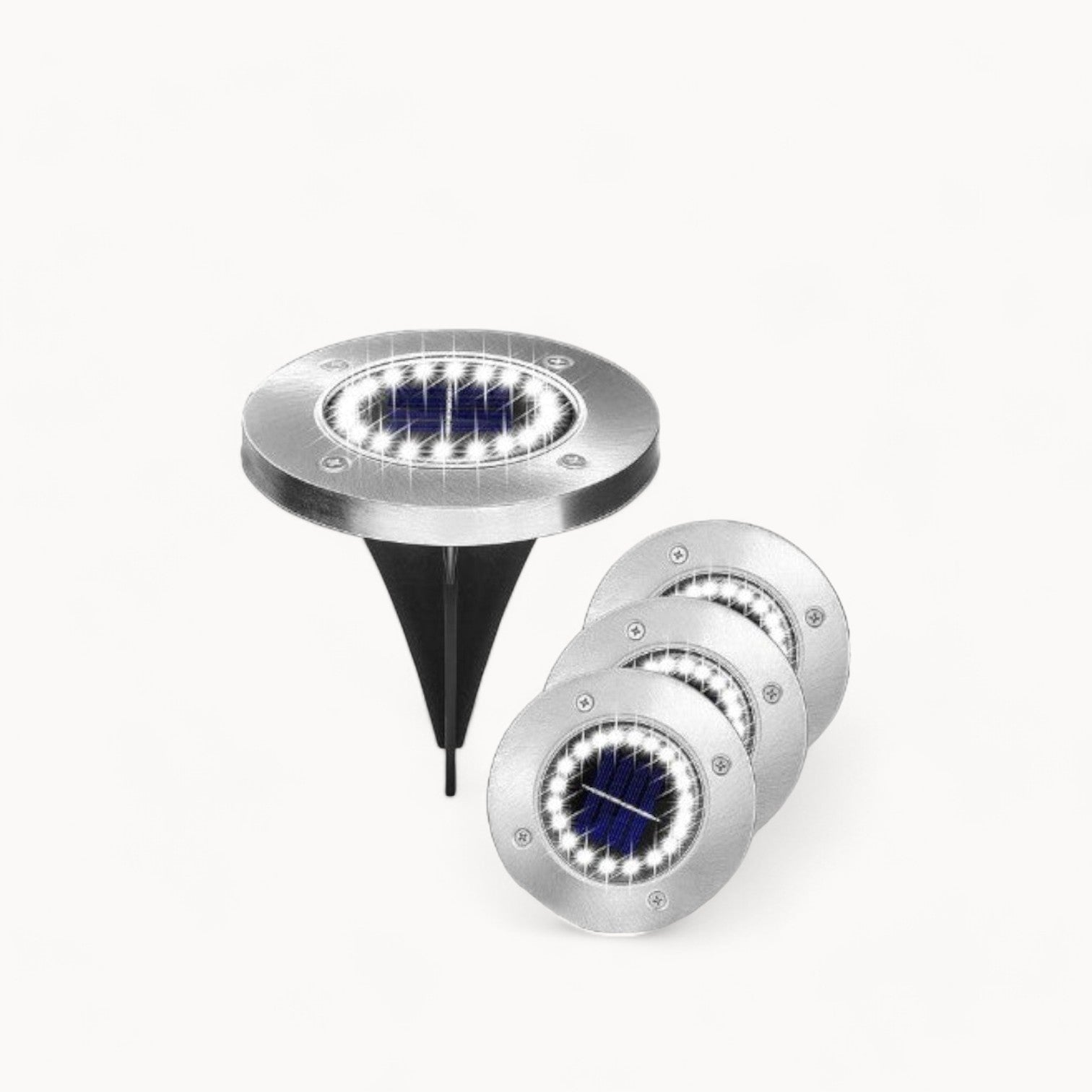 LED Solar Gartenlampen Deluxe, IP65 Wasserdicht, Automatisches Ein/Aus